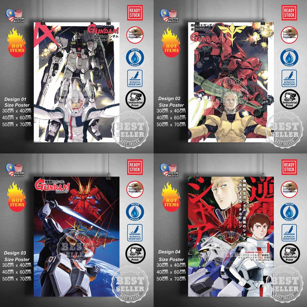 (Ready Stock) mobile suit gundam char's counterattack 144 RX-78-2 ...