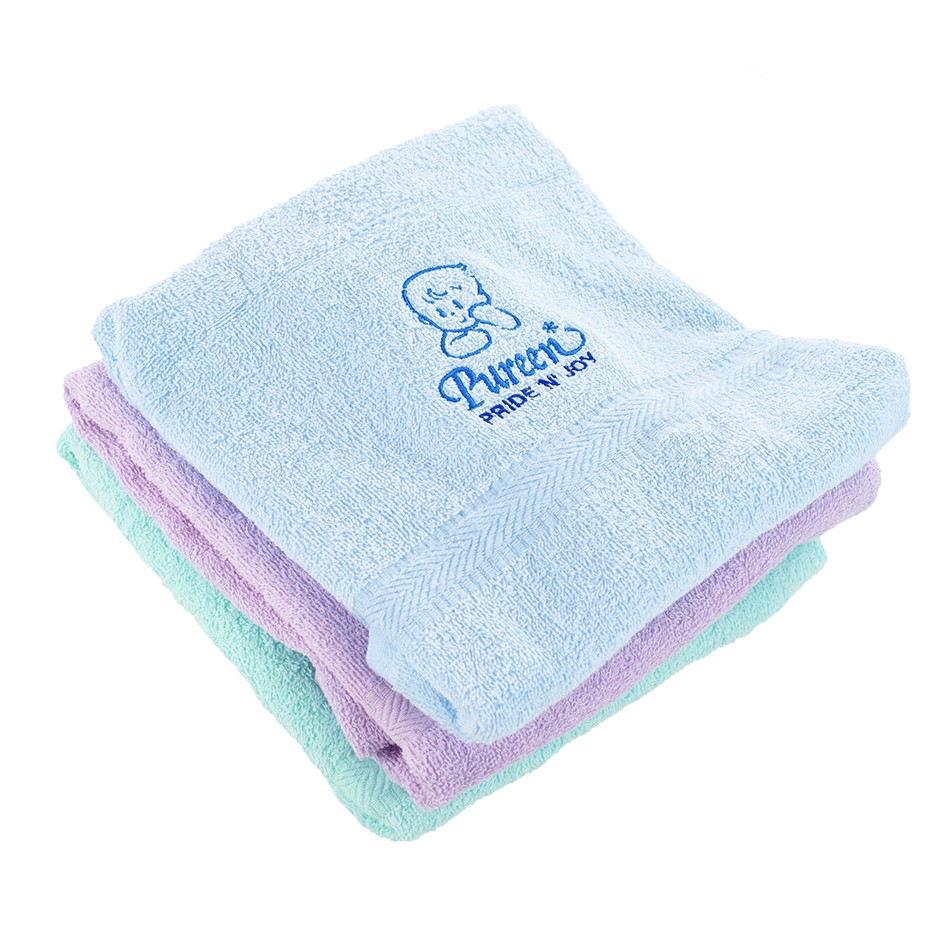 Pureen Bath Towel with Embroidery Logo (23"x46") PBWE 0001 | Shopee ...