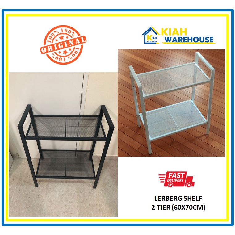 Shelf Rak Besi Original i.kea Lerberg Shelf Rak Besi 2 Tier 60x70cm ...