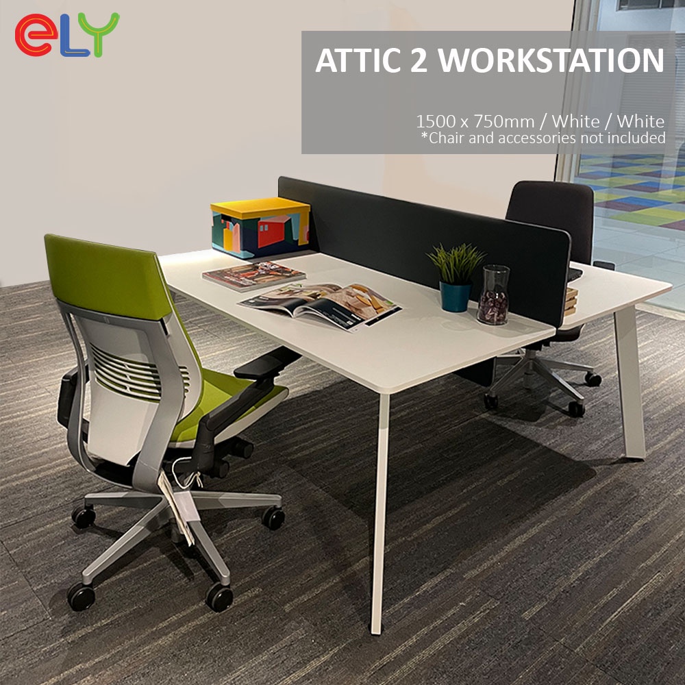 ELY Workstation Office desk / Home Office Desk / Computer Table / Meja ...