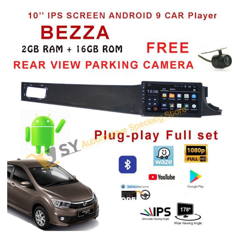 💥New T3L/T3💥Perodua Bezza 15-19 /2020 📌Android Player Witf Casing ...