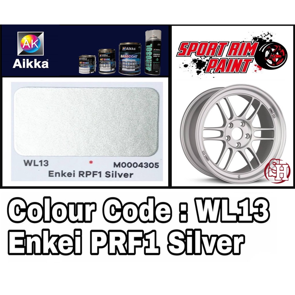 WL13 Enkei RPF1 Silver - Aikka Sport Rim Colour Series | Shopee Malaysia