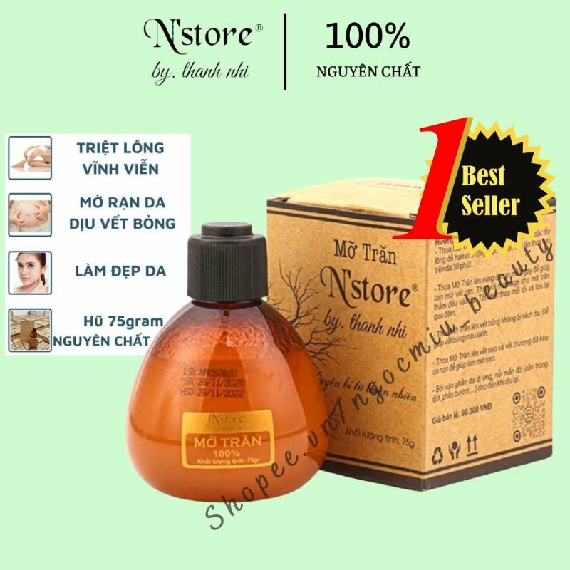 Pure python fat Nstore by thanh nhi 75g (moon fat, python fat for hair ...