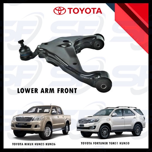 TOYOTA HILUX KUN25 KUN26 FORTUNER TGN51 KUN50 FRONT LOWER ARM (48068/69 ...