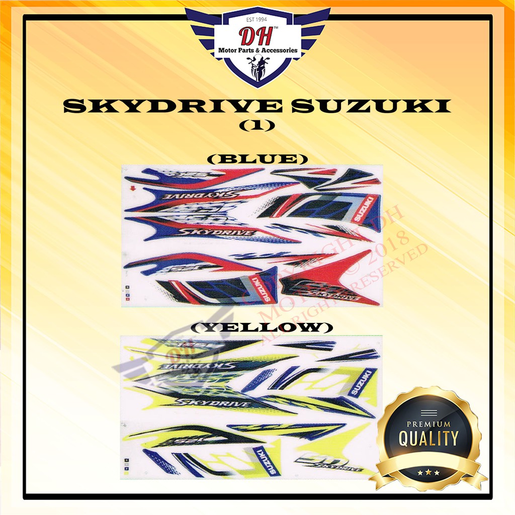 SKYDRIVE (1) STICKER BODY STRIPE SUZUKI | Shopee Malaysia