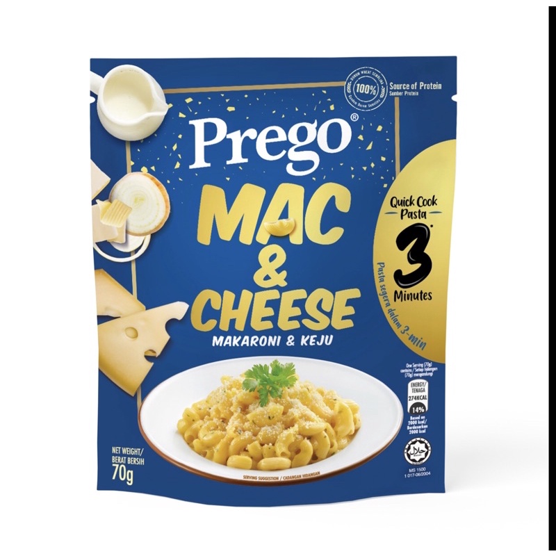 Prego MAC & CHEESE EASY (3 Minutes) | Shopee Malaysia