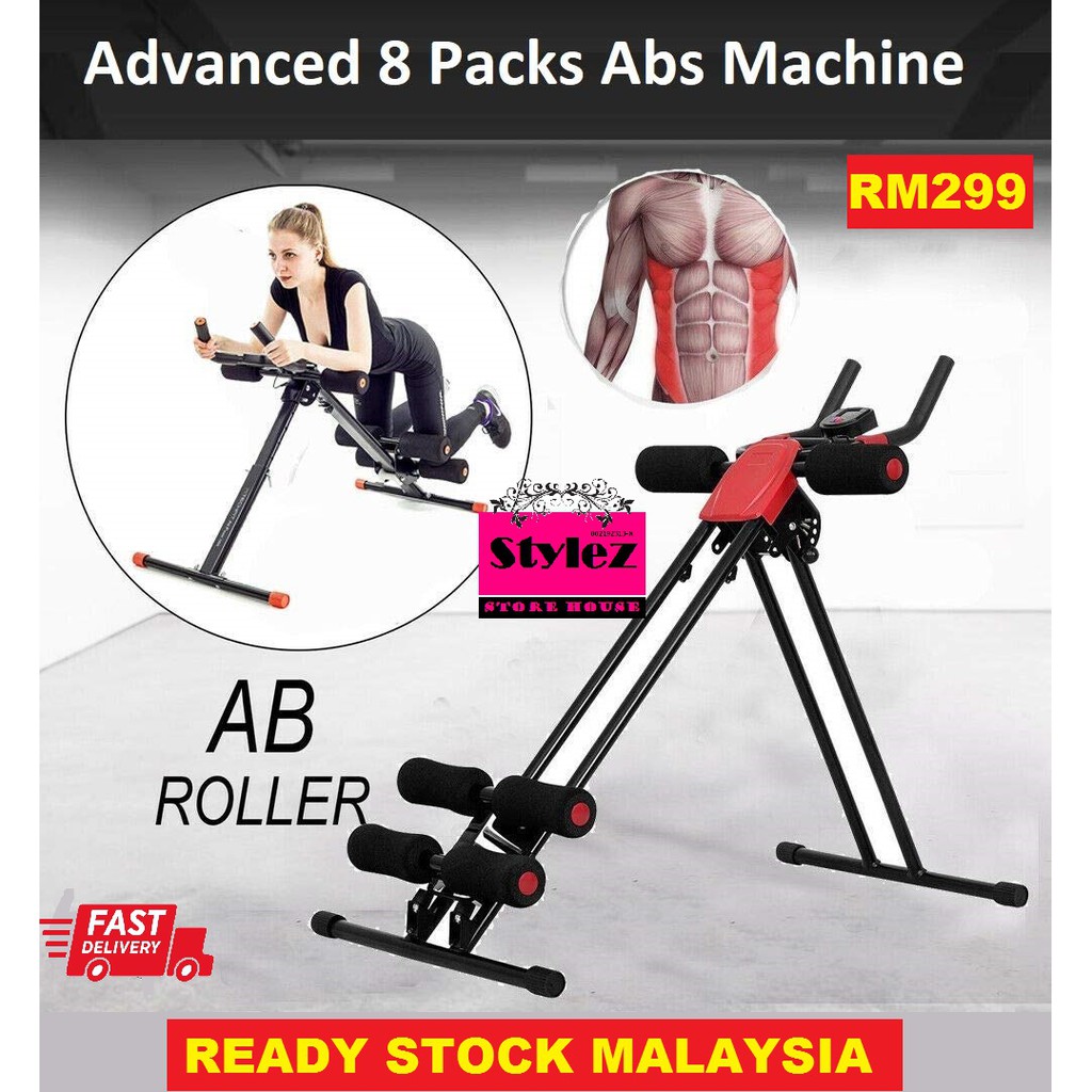 Alat Senaman Perut Power Plank ABS Roller Coaster Shaper ABS Waist Machine Multifunction Fitness ...