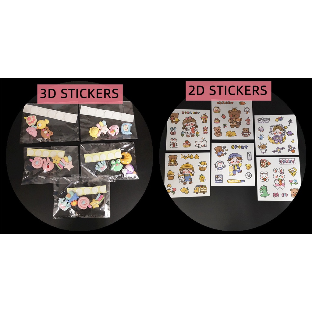 [ABELLISTORY] 2D/3D Cartoon Cute Ins PVC Waterproof Water Bottle ...