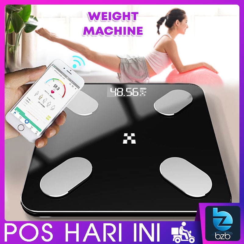 Fitness LCD Digital Electronic Weight Scale Body Measure Bluetooth ...