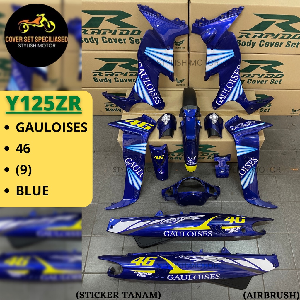 (STICKER TANAM/AIRBRUSH) RAPIDO COVER SET YAMAHA Y125 125ZR Y125ZR ...