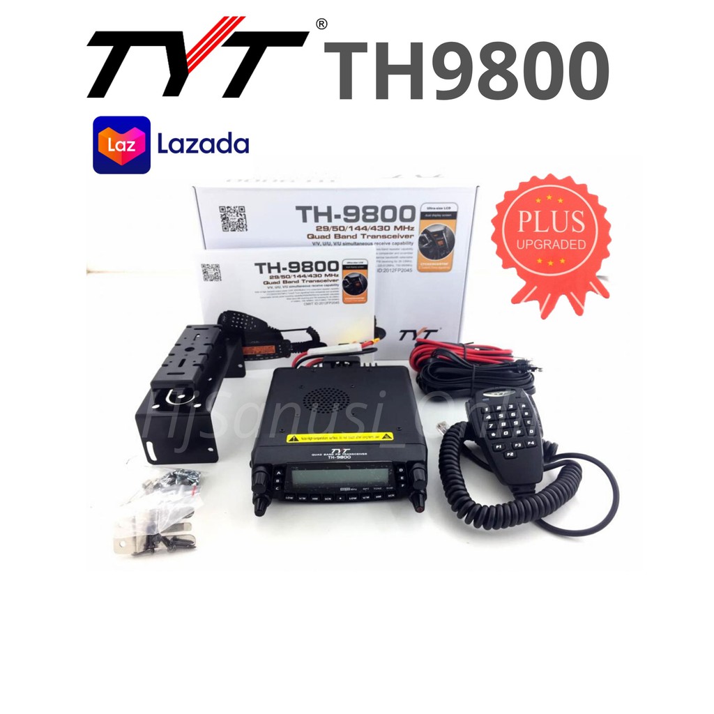 TYT TH-9800 Plus 50W Quad Band Transceiver 29/50/144/430 Mobile Radio ...