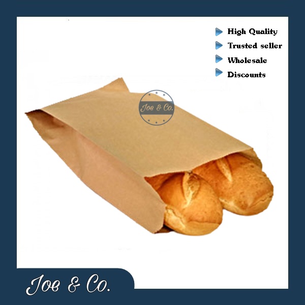 Paper Bag 5s - Brown ( 100pcs± ) Food Grade - Disposable Paper Bag ...
