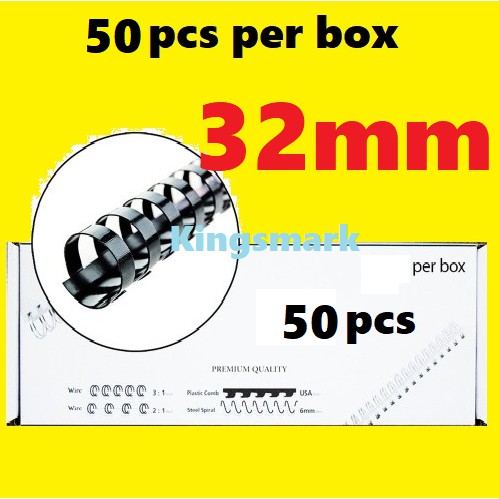 ( ALL SIZE) Binding Comb Ring Black / A4 Plastic Comb Binding Rings ...