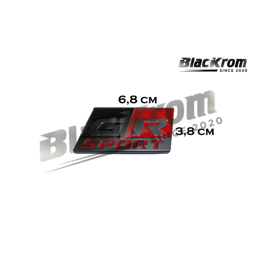 Logo Emblem Black Chrome Writing GR Sport | Shopee Malaysia