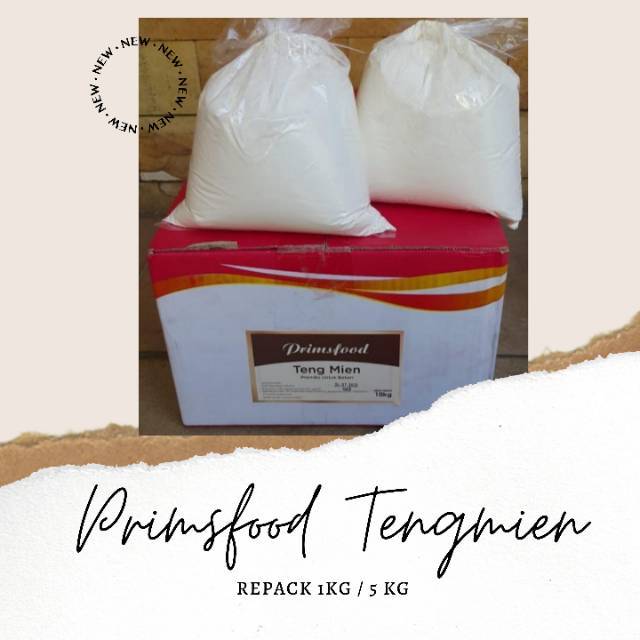 Primsfood Flour Teng Mien / Tang Mien / Tangmien Repack 1 Kg | Shopee ...
