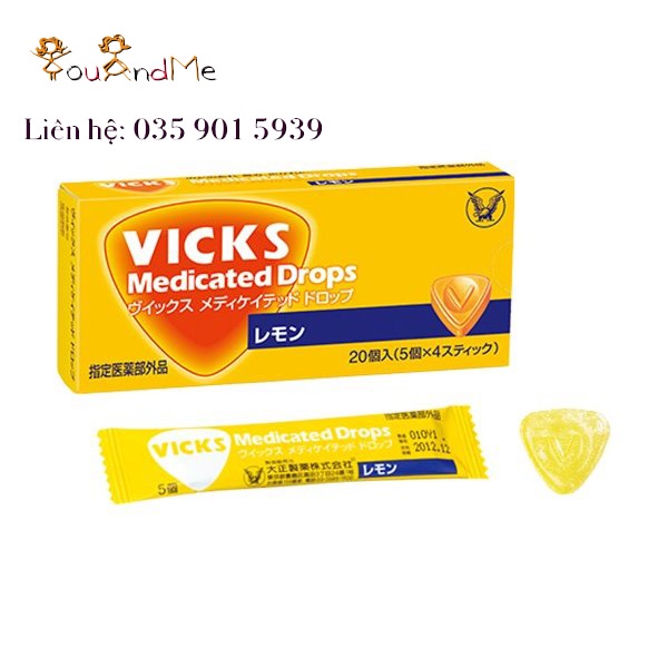 (Standard Japanese Goods) Vicks Cough Lozenges (Box Of 20 Tablets ...