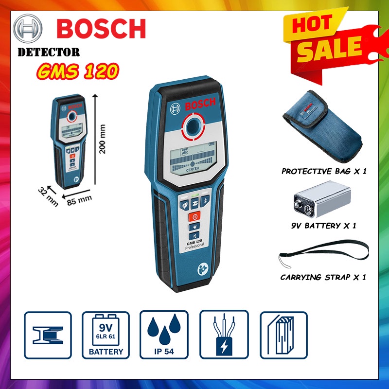 Bosch GMS 120 GMS120 Professional Wall Scanner Detector | Shopee Malaysia