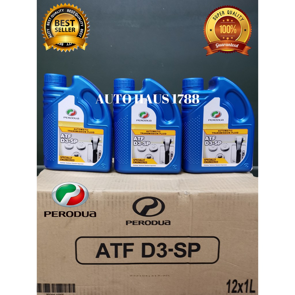 PERODUA AUTOMATIC TRANSMISSION FLUID 40000KM ATF D3-SP 1L 100% ORIGINAL ...