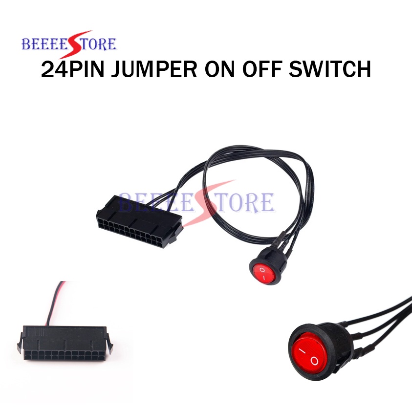 24 Pin ATX Red LED Power On/Off Switch Jumper Switch | Shopee Malaysia