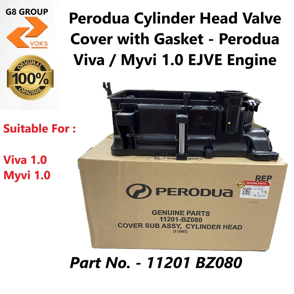 Perodua Cylinder Head Valve Cover with Gasket ( 11201 BZ080 ) | Shopee ...