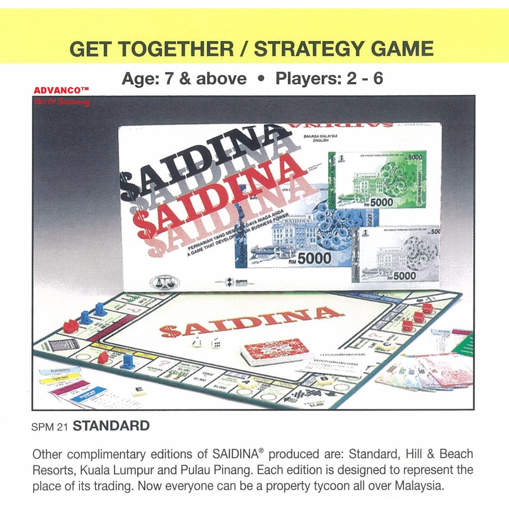 (SPM 21) SAIDINA STANDARD STRATEGY GAME | Shopee Malaysia