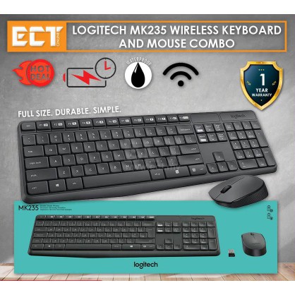 MK235 Logitech Wireless Keyboard and Mouse Combo | Shopee Malaysia