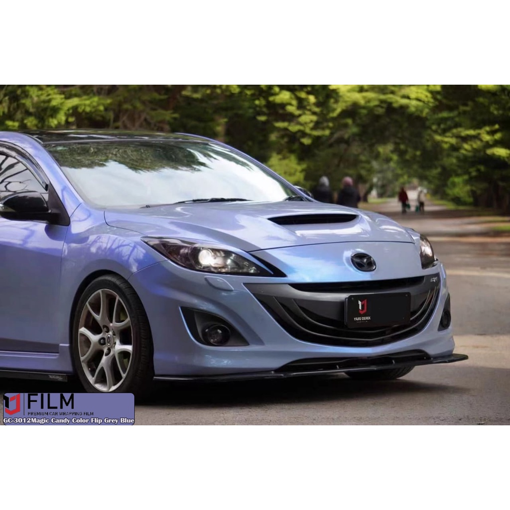 GC3012 car wrap sticker full wrap Magic Candy Color Flip Grey Blue two ...