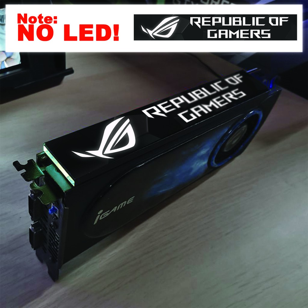 Custom Gpu side Plate - 3mm - Plexiglass + Vinly Sticker | Shopee Malaysia