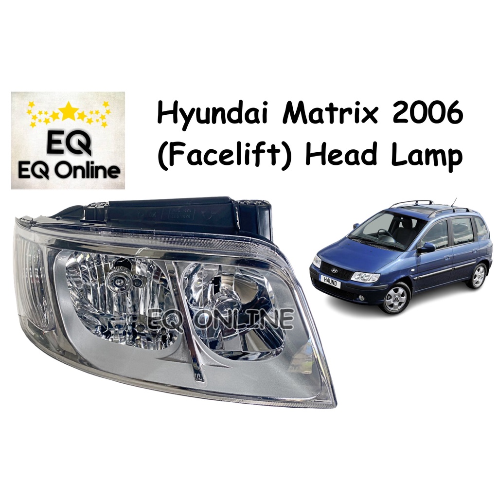 Inokom Hyundai Matrix 2006 Head Lamp Head Light Lampu Depan Lampu Besar ...