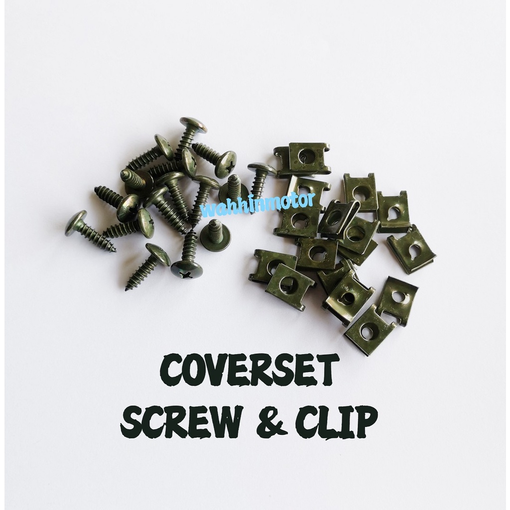 M5 SCREW + CLIP ORIGINAL BODY COVER COVERSET SCREW SKRU Y15ZR Y16ZR ...