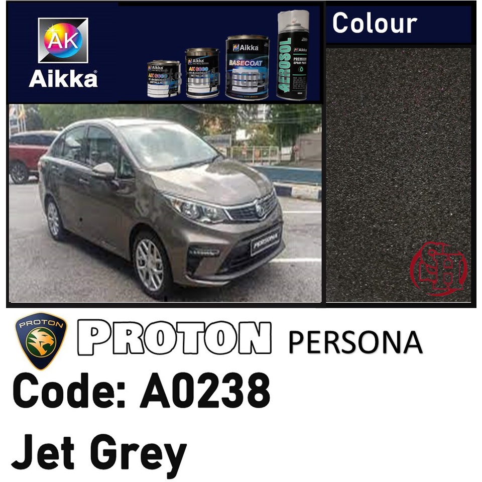 PROTON PERSONA Jet Grey A0238 /Aikka Oem Factory Colour | Shopee Malaysia