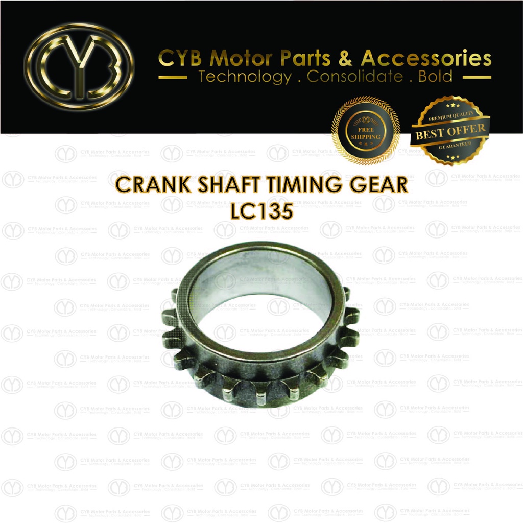 Crank Shaft Timing Gear YAMAHA LC135 Gear Pemasa Aci Engkol Crankshaft ...
