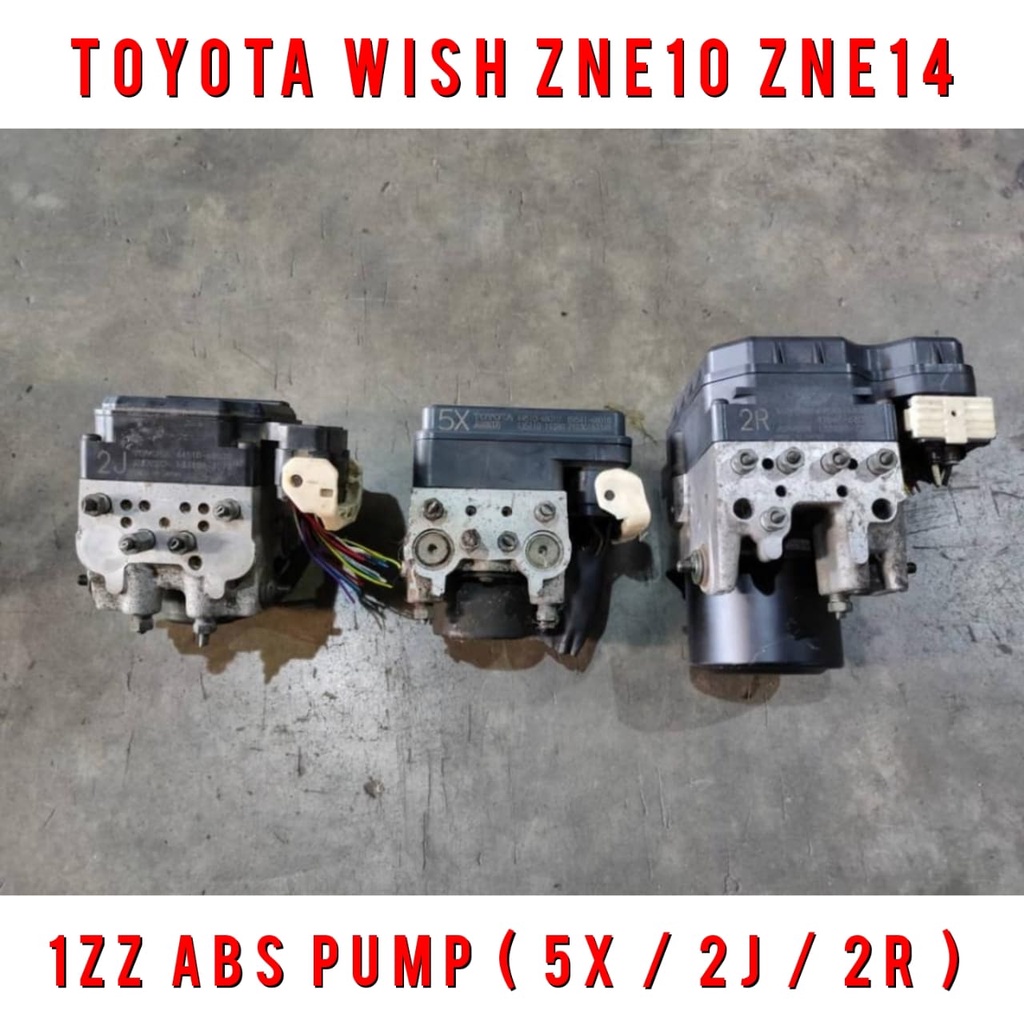 🇯🇵🇯🇵 ABS Pump / Brake Pump Toyota Wish ZNE10 1ZZ 03-09 ABS Pump 5X 2R ...