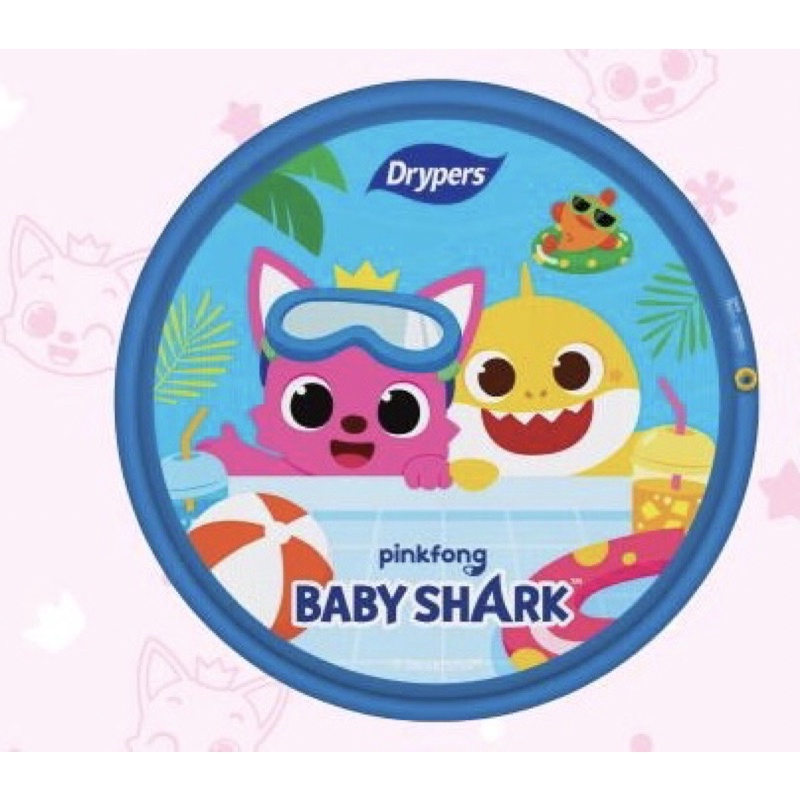 Drypers Pinkfong Baby Shark Backpack / Pillow / Blanket / Sprinkle Mat ...
