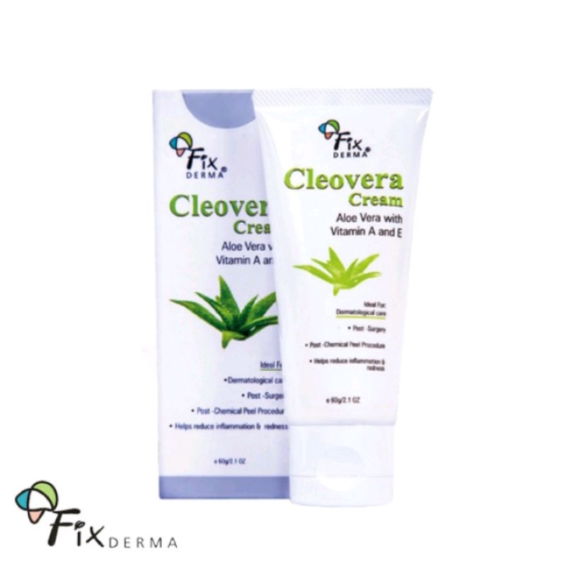FIXDERMA CLEOVERA CREAM ALOE VERA WITH VITAMIN A AND E 60GM (exp 2/2026 ...