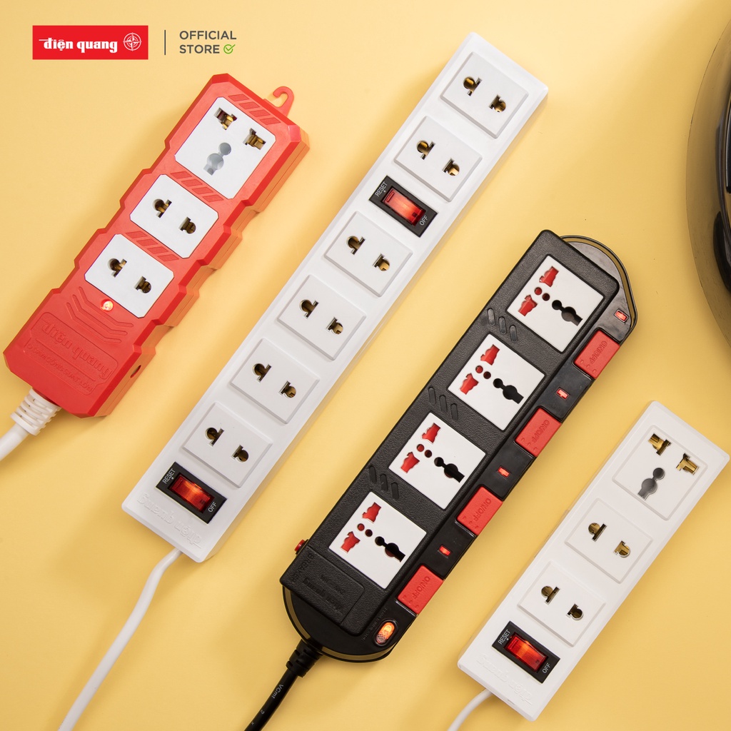 Dien Quang multi-purpose power outlet with USB, 90 rotation - 2500W ...