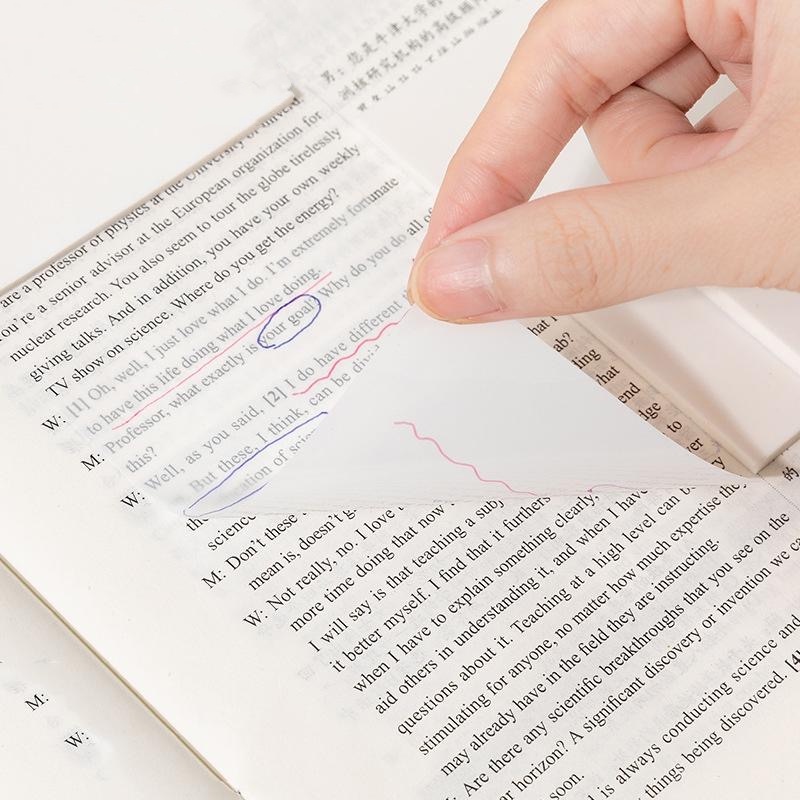 Steve Transparent Sticky Notes Set 50Sheets Waterproof Memo Pad study ...