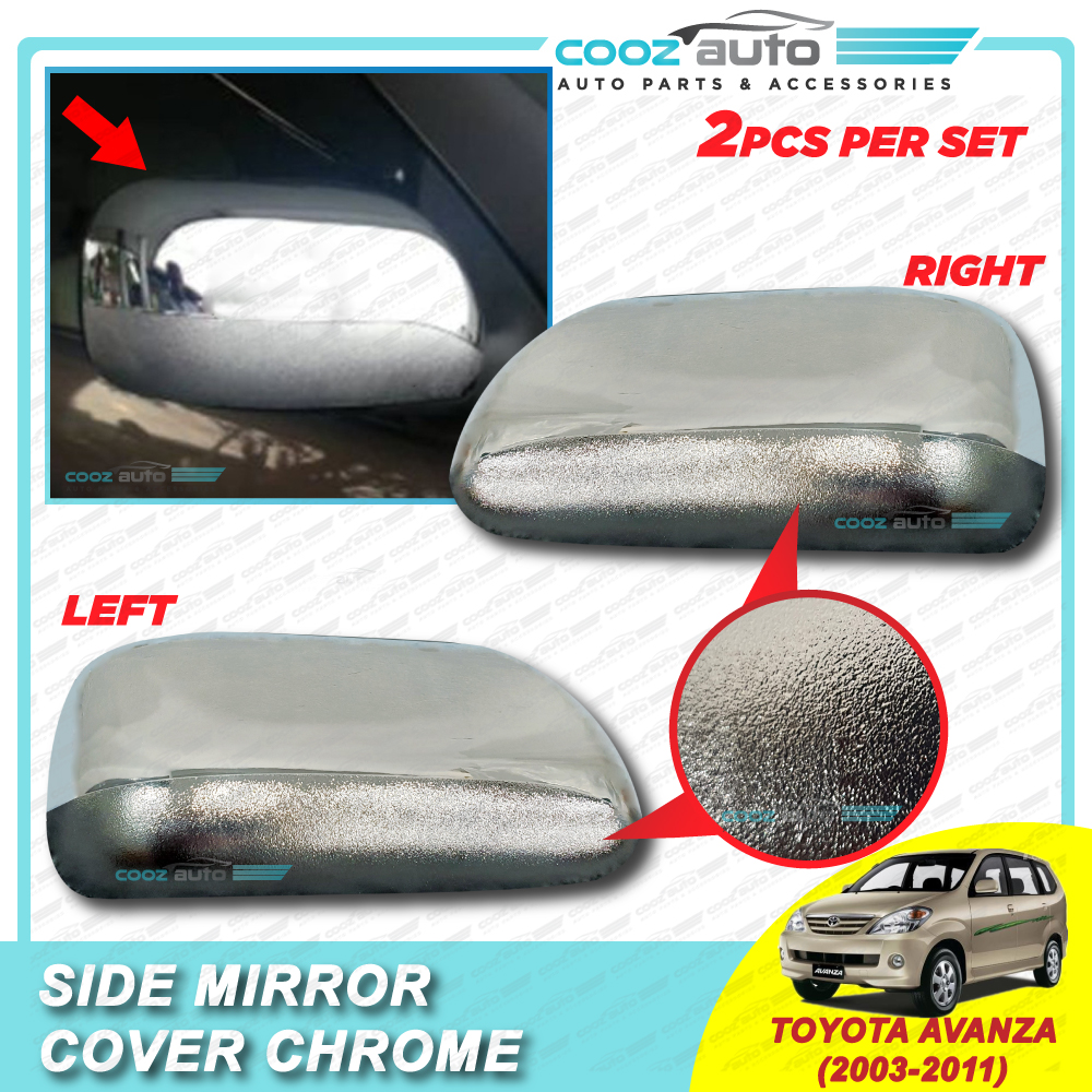 Toyota Avanza 2003 - 2011 Side Mirror Cover Chrome Moulding Lining ...