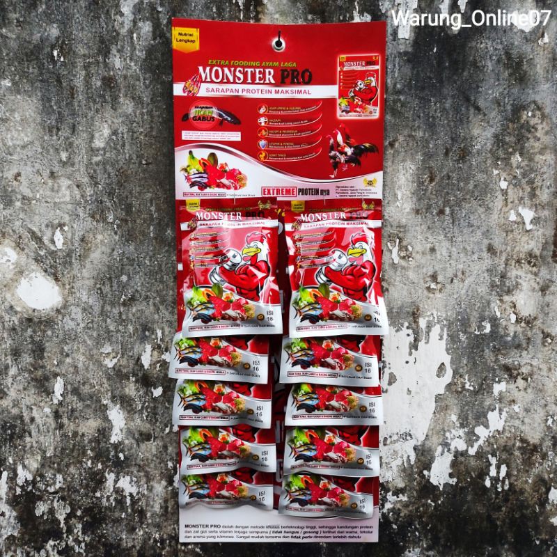 Monster Pro 1 Renteng - Multivitamin Additional Supplement for Chickens ...