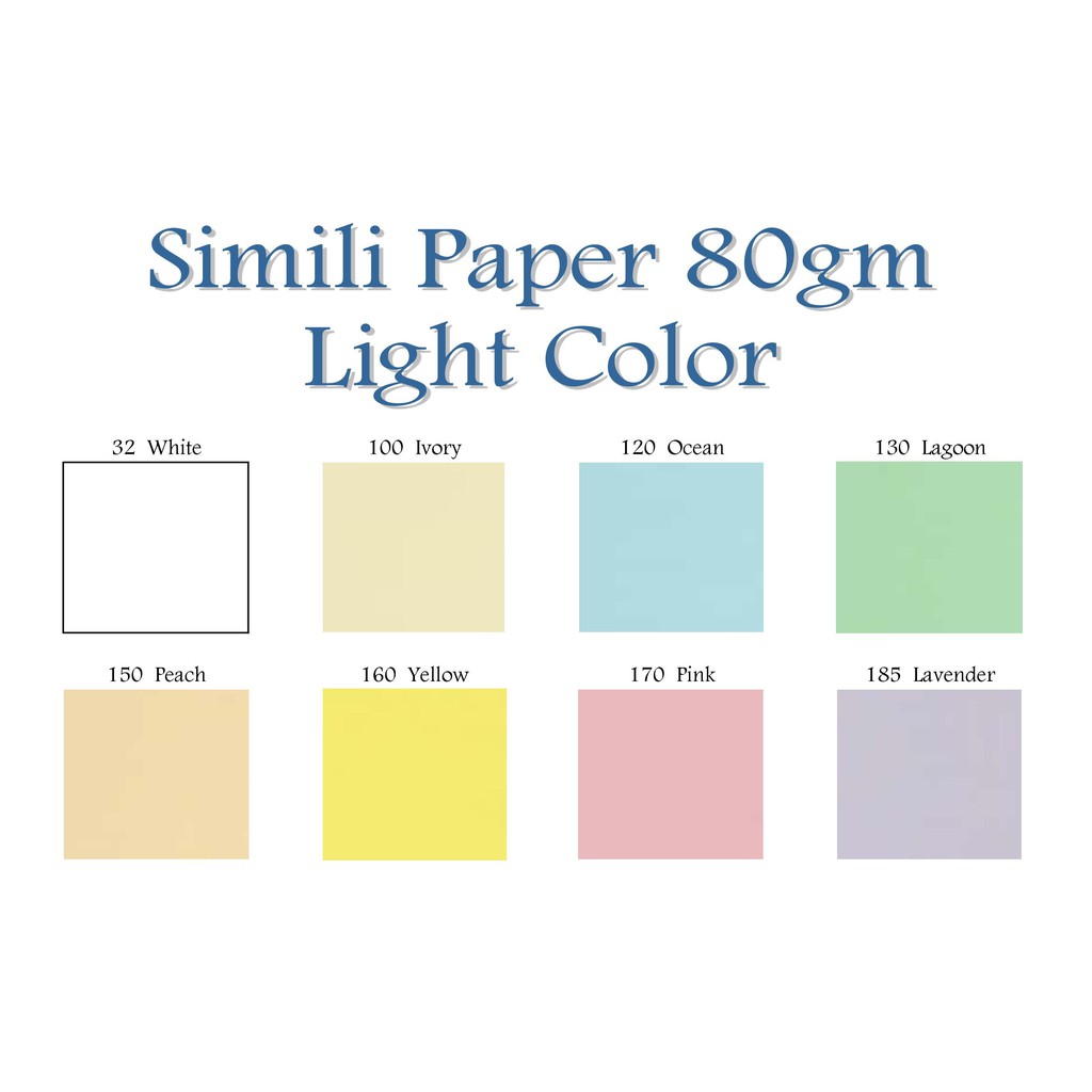 QUALITY A4 Simili Paper 100'S Packing 5 Colors Mix - 80Gsm - Light/Dark ...