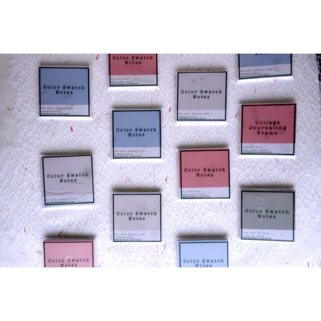 Color Swatch Sticker Notes (Washi Material) | Shopee Malaysia