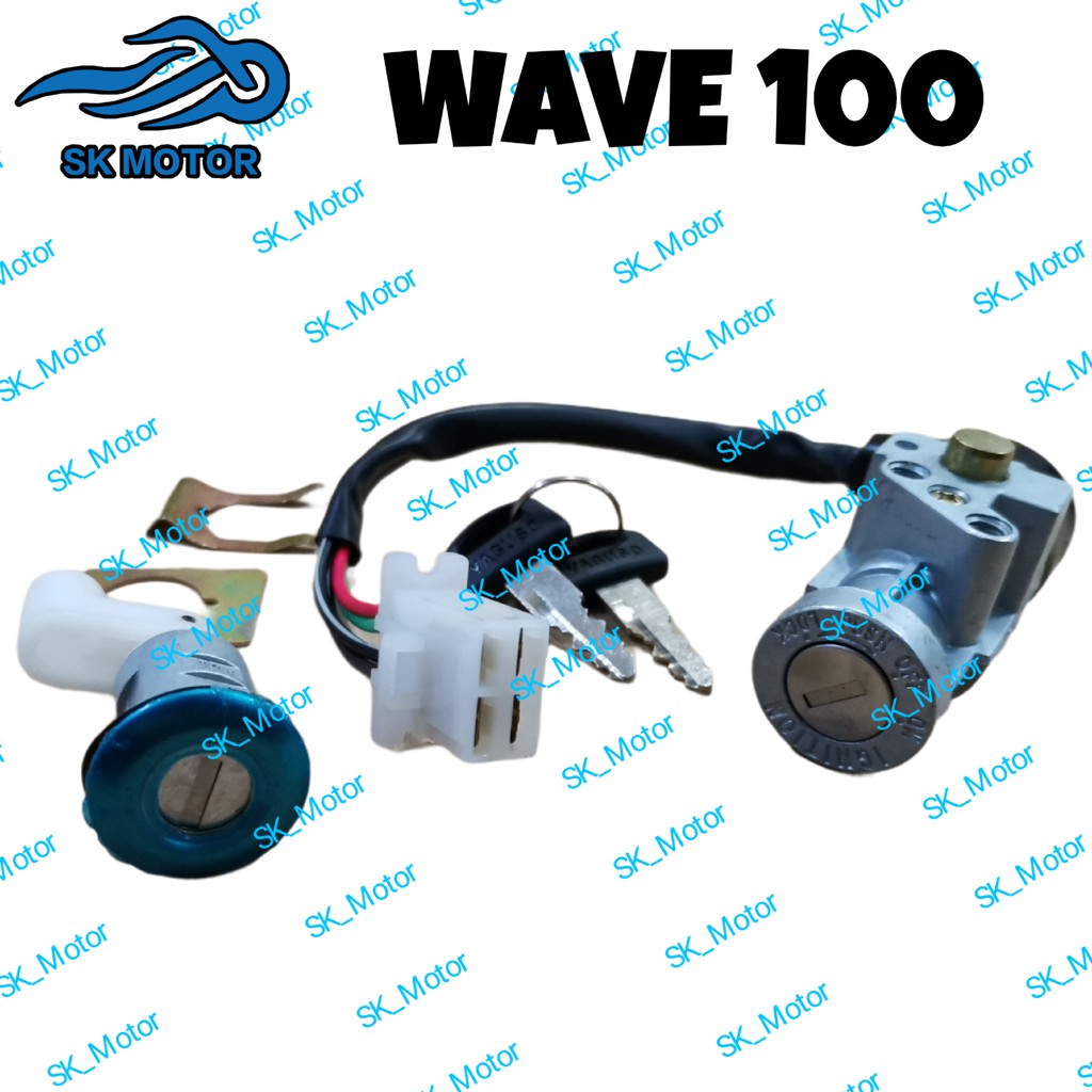 Honda WAVE 100 / WAVE100 Ignition Main Switch / Full Set Switch / Key ...