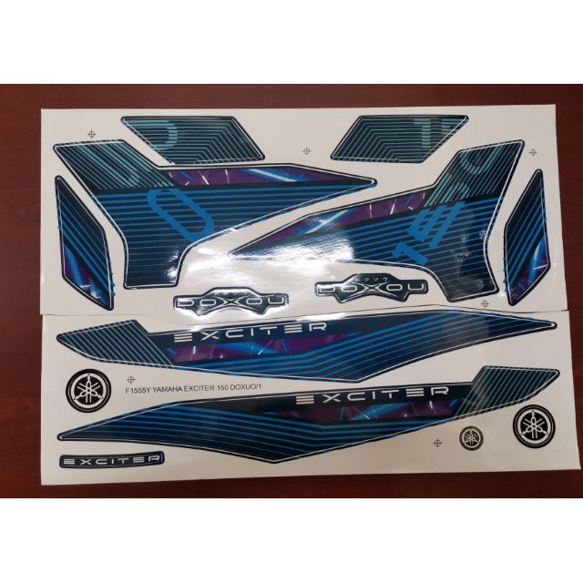 Body Sticker STRIPES DOXOU EXCITER 150 | Shopee Malaysia