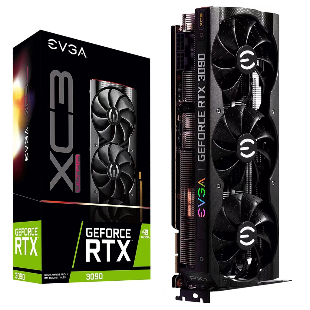 EVGA GeForce RTX 3090 XC3 ULTRA GAMING 24GB GDDR6X iCX3 Cooling ARGB ...