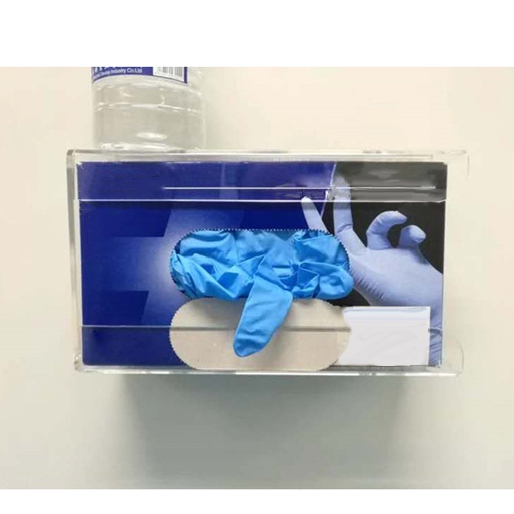 [ababixaMY] Wall Mountable Tissue Box Holder Clear Stand Cover Office ...