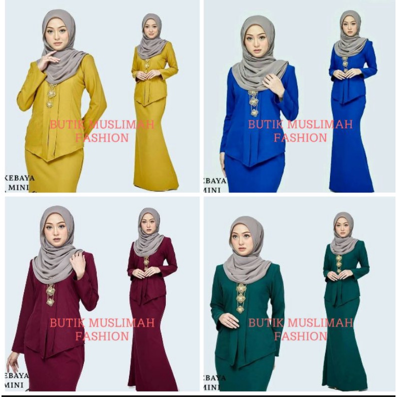 [1 HELAI=RM39] Kebaya Mini One Sets Ready Stok 2023 Mei Ship Out READY ...