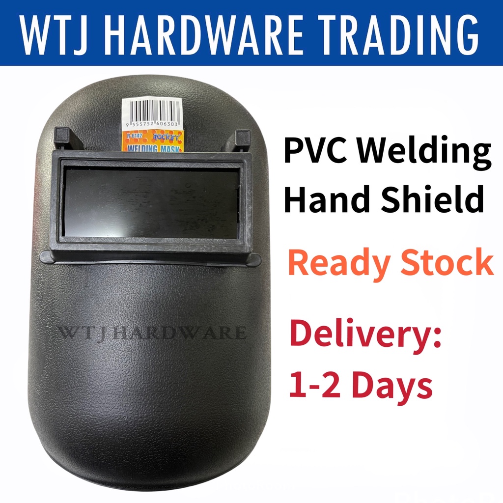 Welding Hand Shield Face Shield PVC Hitam Helmet Darik Glass ARC MMA ...