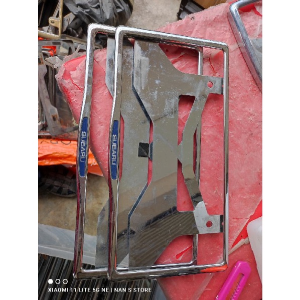 JDM plate holder Subaru chrome | Shopee Malaysia