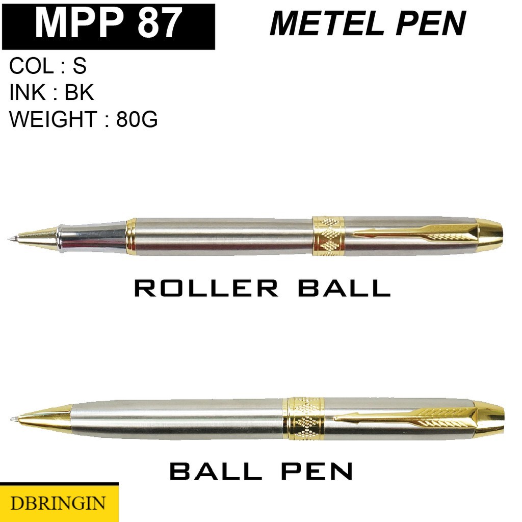 ROLLER BALL METAL PEN / BALL PEN / MPP87 / Doorgift / Birthday Gifts ...