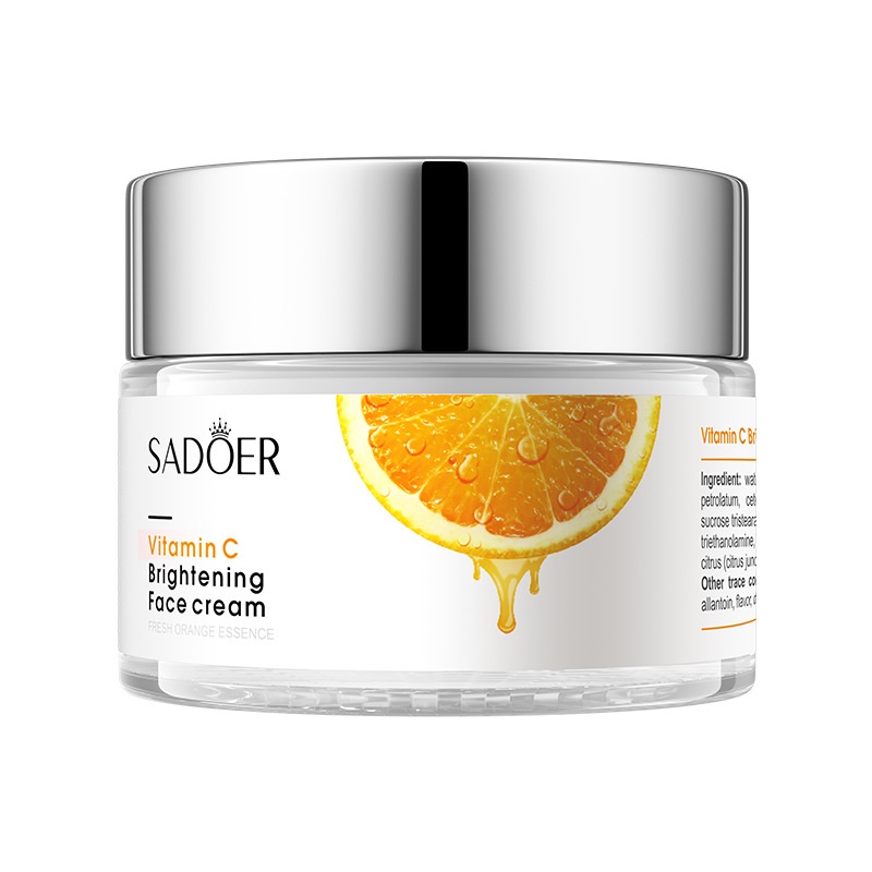 ROREC SADOER Vitamin C Brightening Face Cream Fresh Orange Essence Hydrating Moisturizing Cream ...